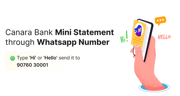 Canara Bank Mini Statement - Missed Call, Whatsapp Number, Mobile Banking