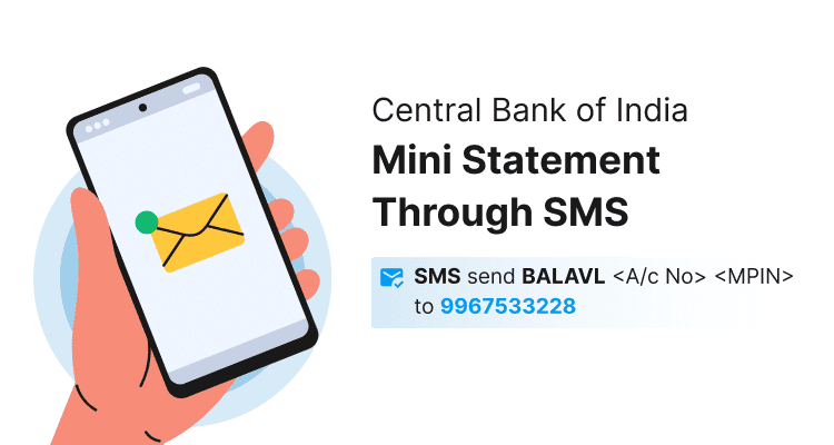 Central Bank of India Mini Statement Number through Missed Call, SMS ...